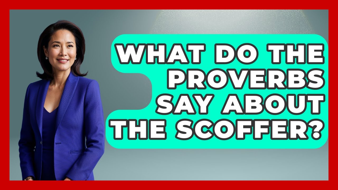 What Do The Proverbs Say About The Scoffer? - Explaining Bible Verses