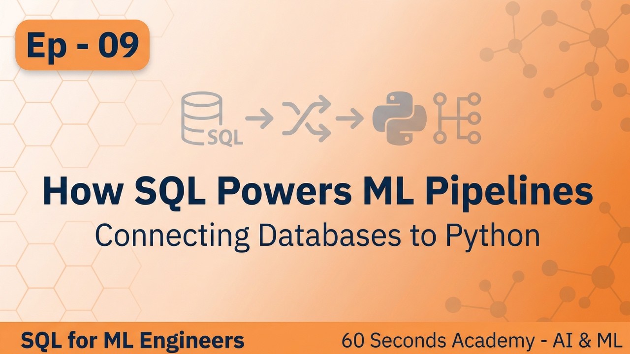 SQL9 - How SQL Powers ML Pipelines || Connecting Databases to Python | SQL for ML Engineers – L9