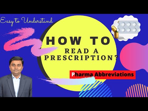 HOW TO READ DOCTORS PRESCRIPTION? PHARMA ABBREVIATION (2021) PHAACEUTICALCONCEPT| PC [2025]
