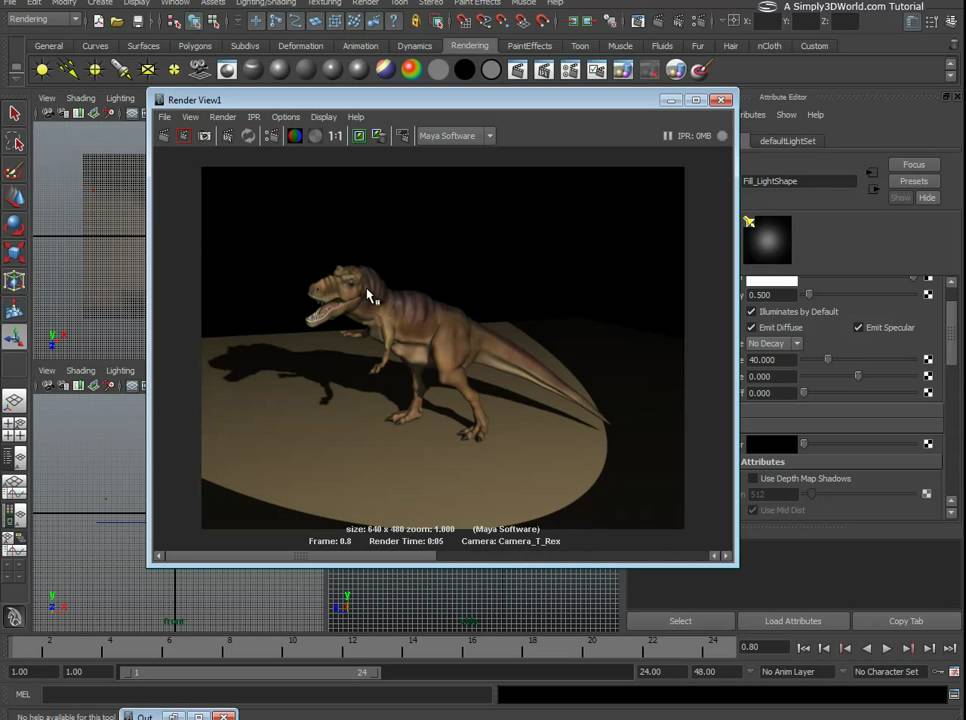 Maya Tutorial  Three Point Lighting for Maya 2011