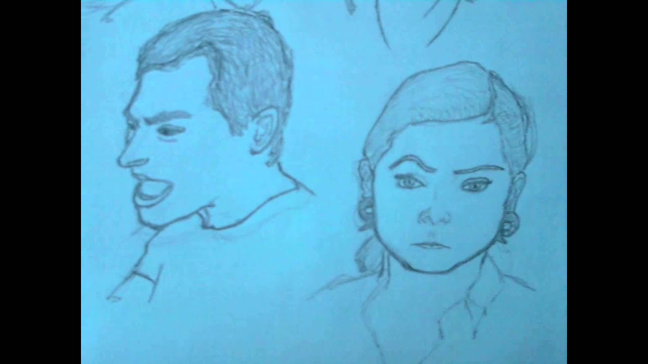 Drawing Practice Week #2: Faces (and more poses)