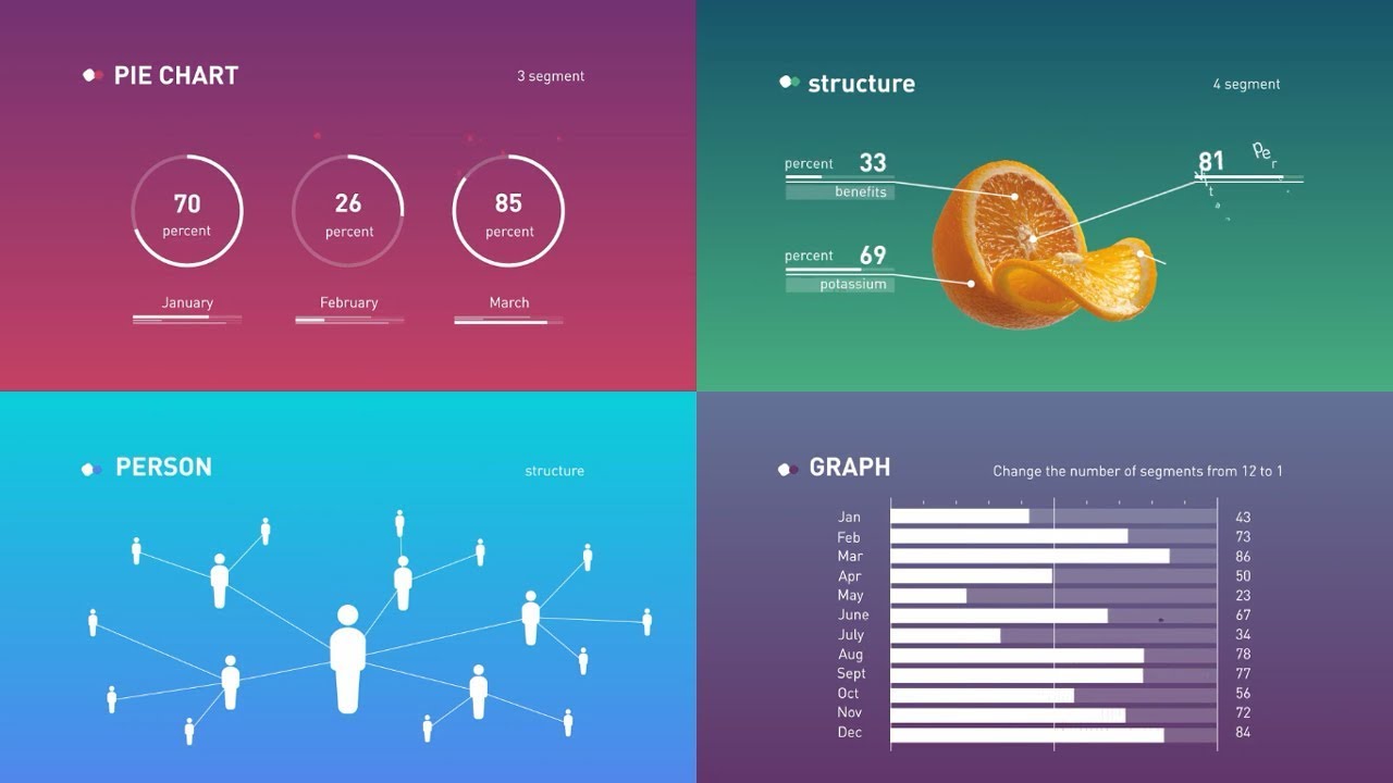 Colorful Infographics Animation - After Effects Template