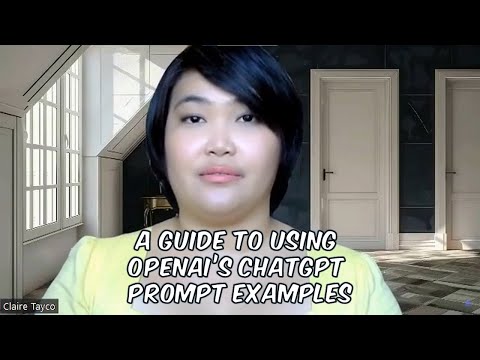 A Guide to Using OpenAI's ChatGPT Prompt Examples #