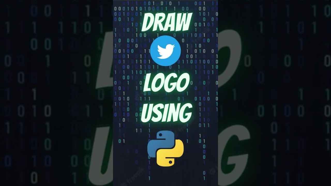 How to Draw Twitter Logo using Python Turtle #shorts #python #pythonturtle #twitter #pythonshorts
