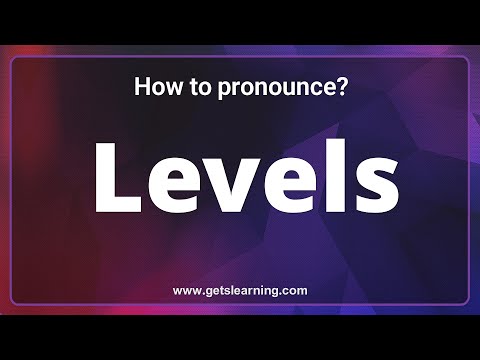 How to pronounce Levels in English Correctly | Common words