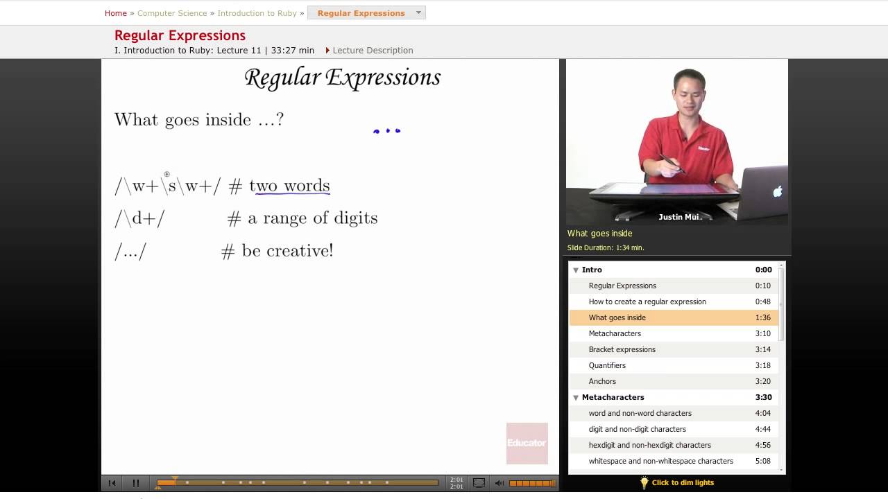 Ruby: Regular Expressions