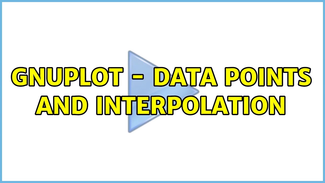 gnuplot - data points and interpolation