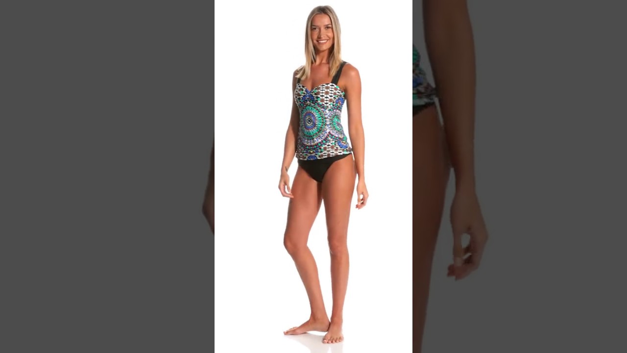 Athena Cabana Solids Lani Banded Bikini Bottom | SwimOutlet.com