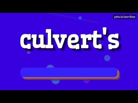 CULVERT'S - HOW TO PRONOUNCE IT?