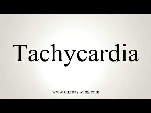 How To Pronounce Tachycardia