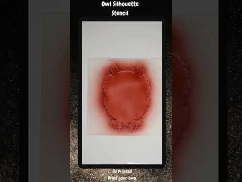 STL file Owl Silhouette Stencil 🦉・3D printable model to download・Cults