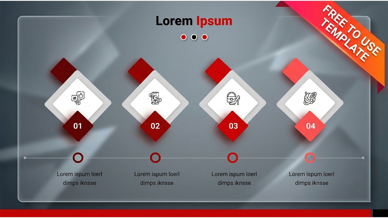 4 Steps Infographic Slide Design in PowerPoint | Free Template Included (Editable PPT)