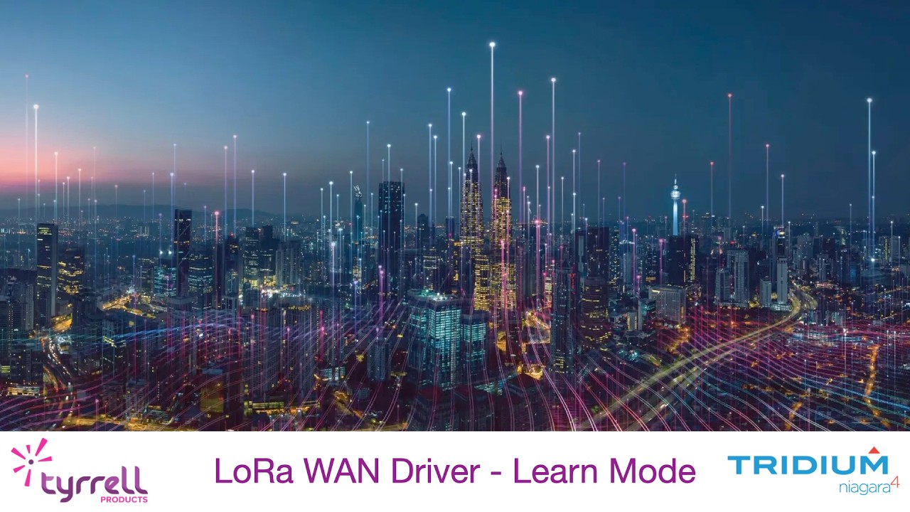 Niagara 4 Driver - LoRa WAN Driver Learn Mode