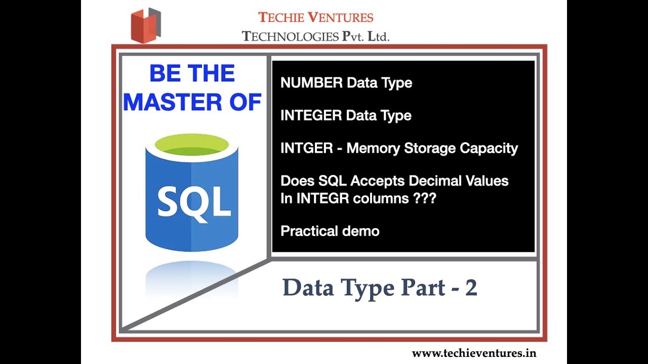 SQL-Data Type -Part -2 | Data Type Importance | Boolean Data Type | Interview Questions | Practical