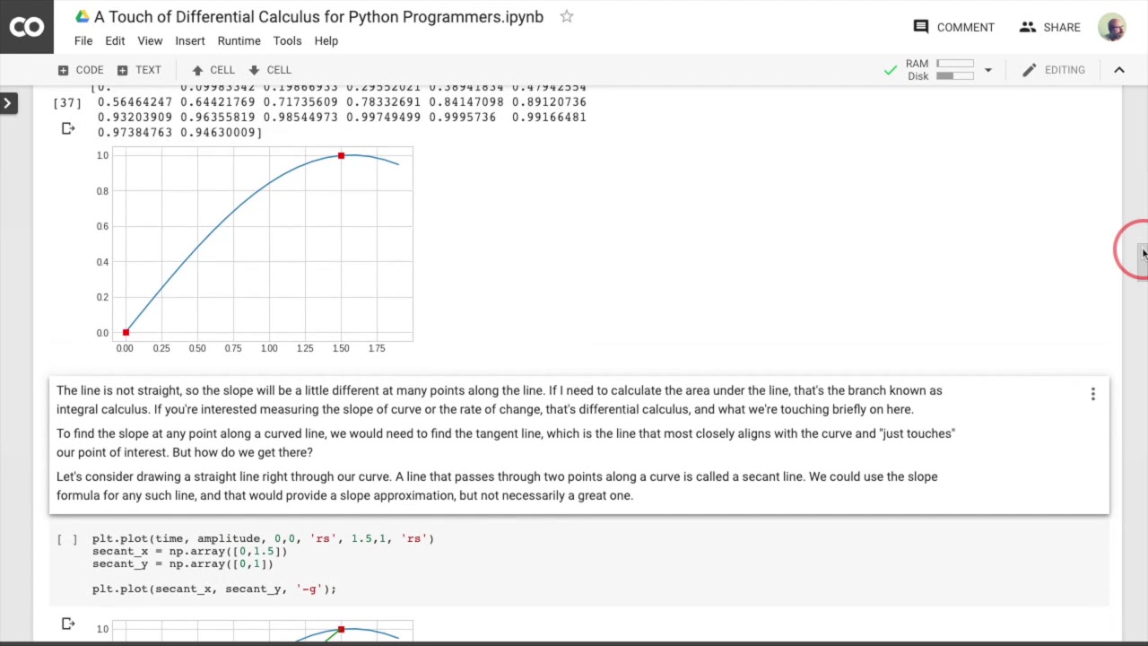 A touch of Calculus using Python
