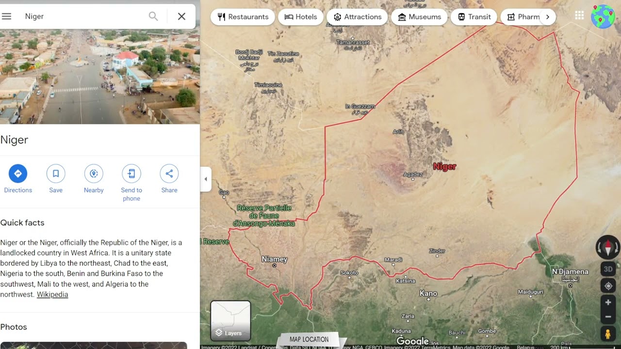 Where on the map - Niger