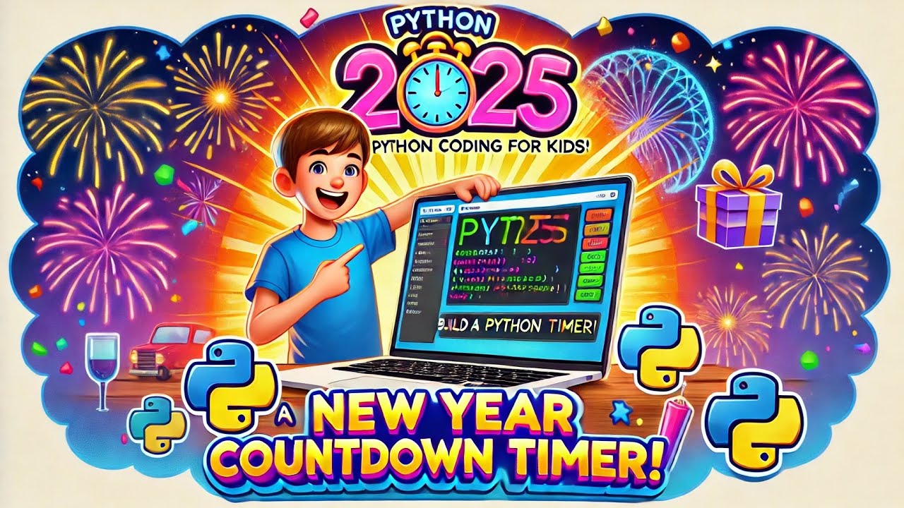 Python Coding for Kids: Build a New Year Countdown Timer!