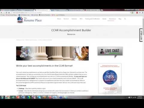 Resume Place: Writing your SES ECQs Kathryn Troutman