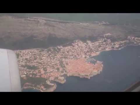 Flying into Dubrovnik