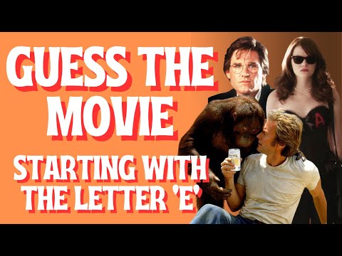 Guess The Movie starting with the Letter βEβ Picture Quiz | Test your Film Knowledge (50 Questions)