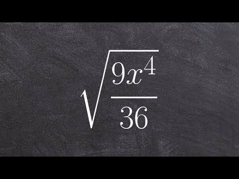 Learning how to simplify the quotient of a radical expression
