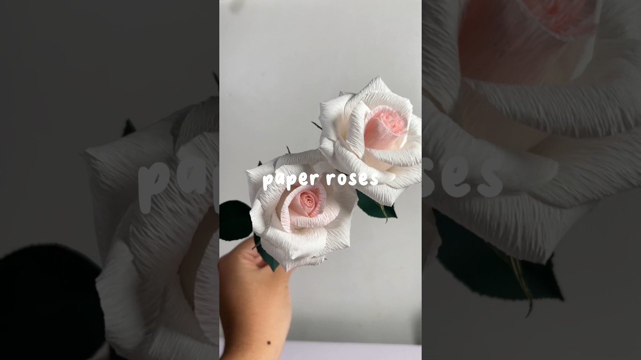 making a crepe paper rose #paperflowers
