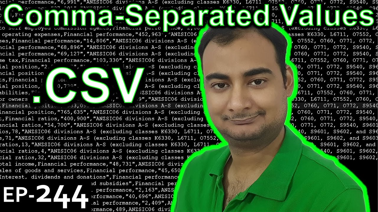 Comma Separated Values {CSV} Explained {Computer Wednesday Ep244}