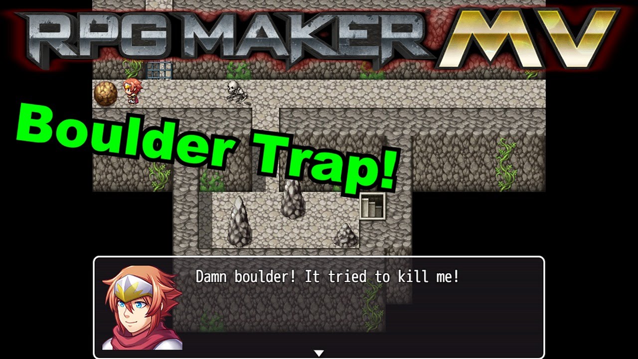 RPG Maker MV - Simple Boulder Trap Event Tutorial