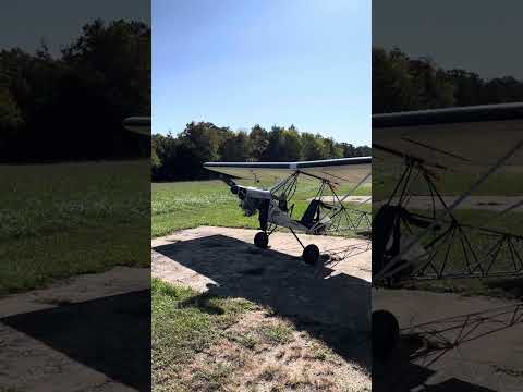 Home Built Ultralight Airbike 103 Engine Started Up and Idling (+ Dog)