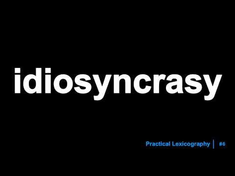 Idiosyncrasy Definition