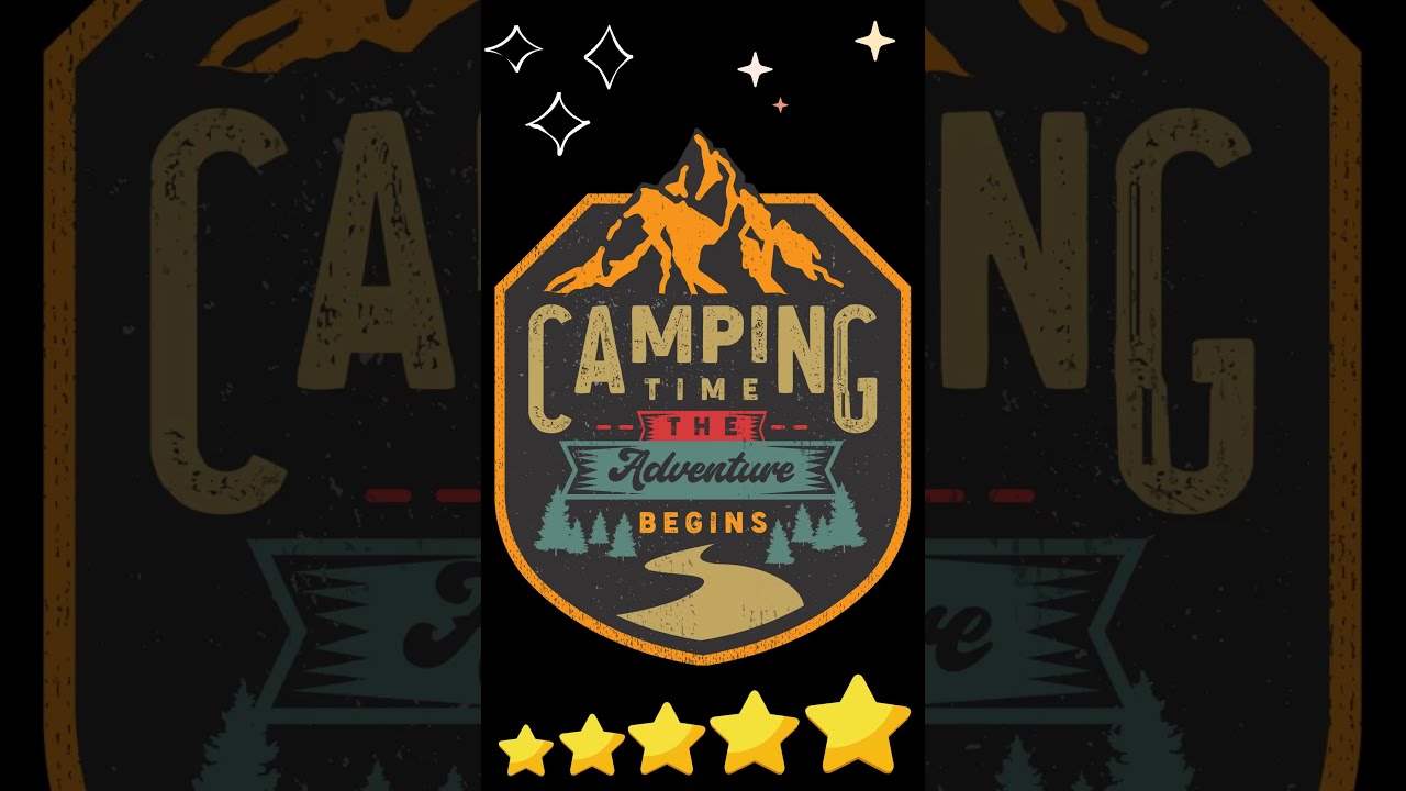Vintage Camping Sublimation Design Bundle - Commercial License - Print on Demand Tshirt Designs