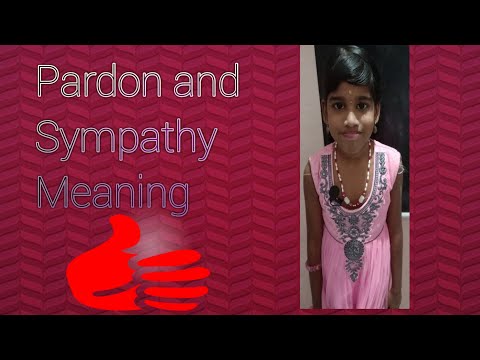 Pardon and Sympathy meaning in English/Ramya Annam/Daily English New Words with Meaning and Examples