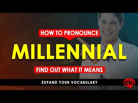 How To Pronounce Millennial | With Definition or Sentence Examples