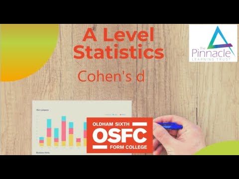 A level Statistics - Effect Size Cohen's d