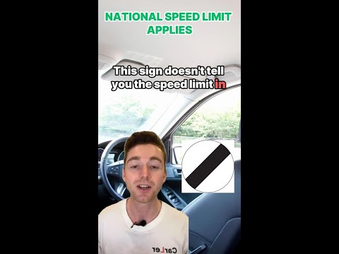 National speed limit applies