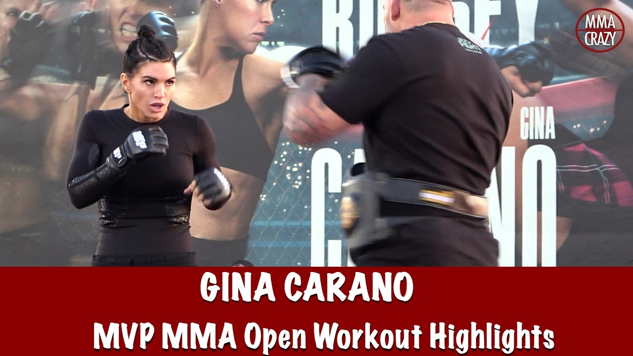 MVP MMA: Gina Carano Open Workout Highlights