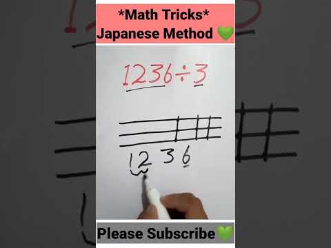 Japanese Division Trick 💓 | Math tricks 🔥#shorts #japanese #mathfun