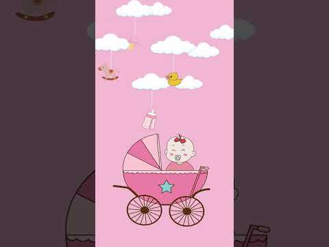 Pink Baby Shower Invitation | It's a Girl Baby Shower Video Invitation | 2D Animation