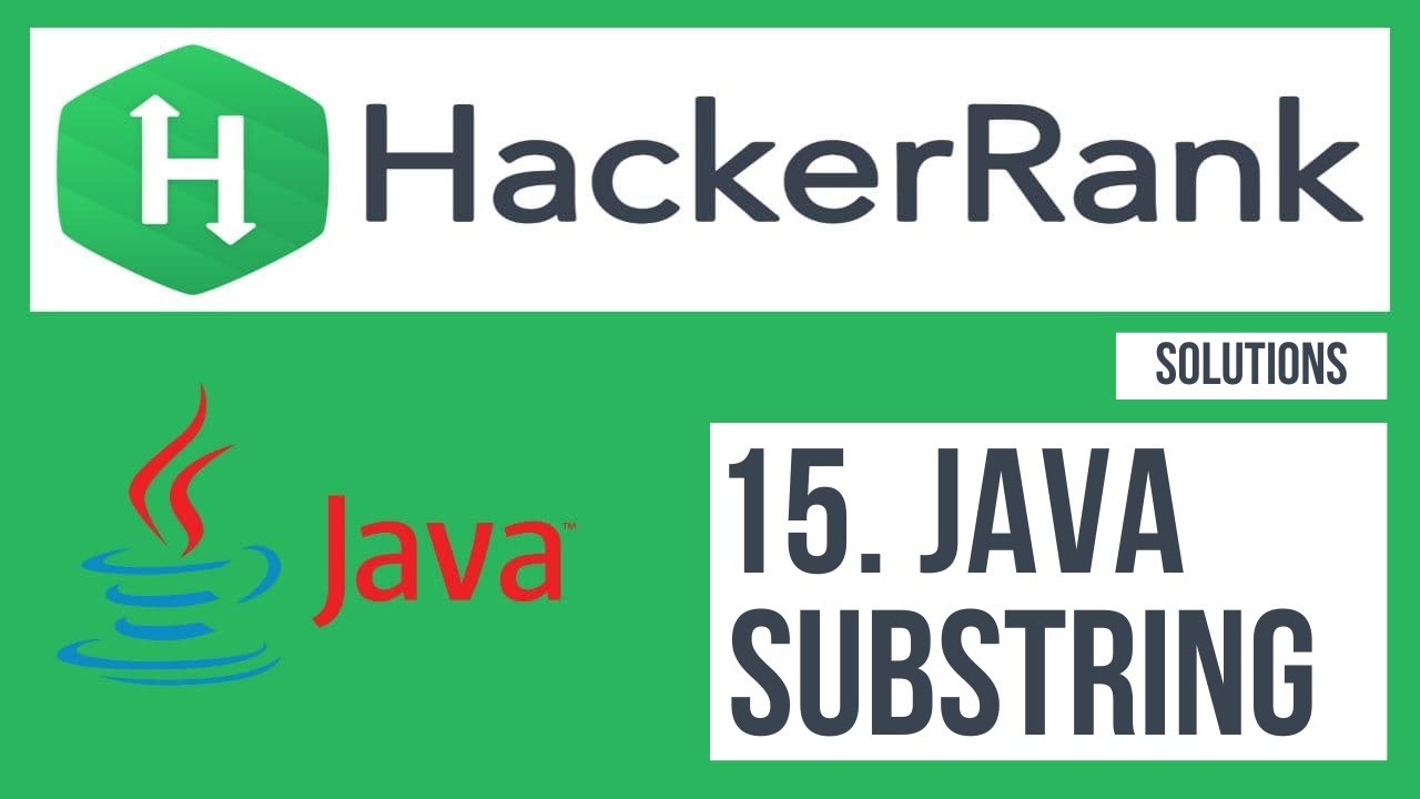 HackerRank | Java Substring | Solution | Basic Coder