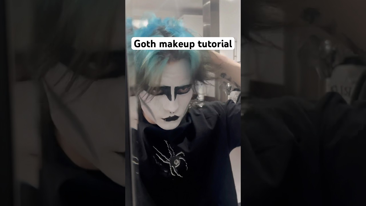 Here’s what I do for goth makeup, it’s very basic and there’s much more you can add #goth #gothic
