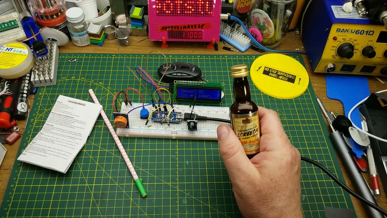 testing an alcohol tester - drinking for science!