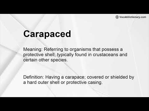 Carapaced Meaning