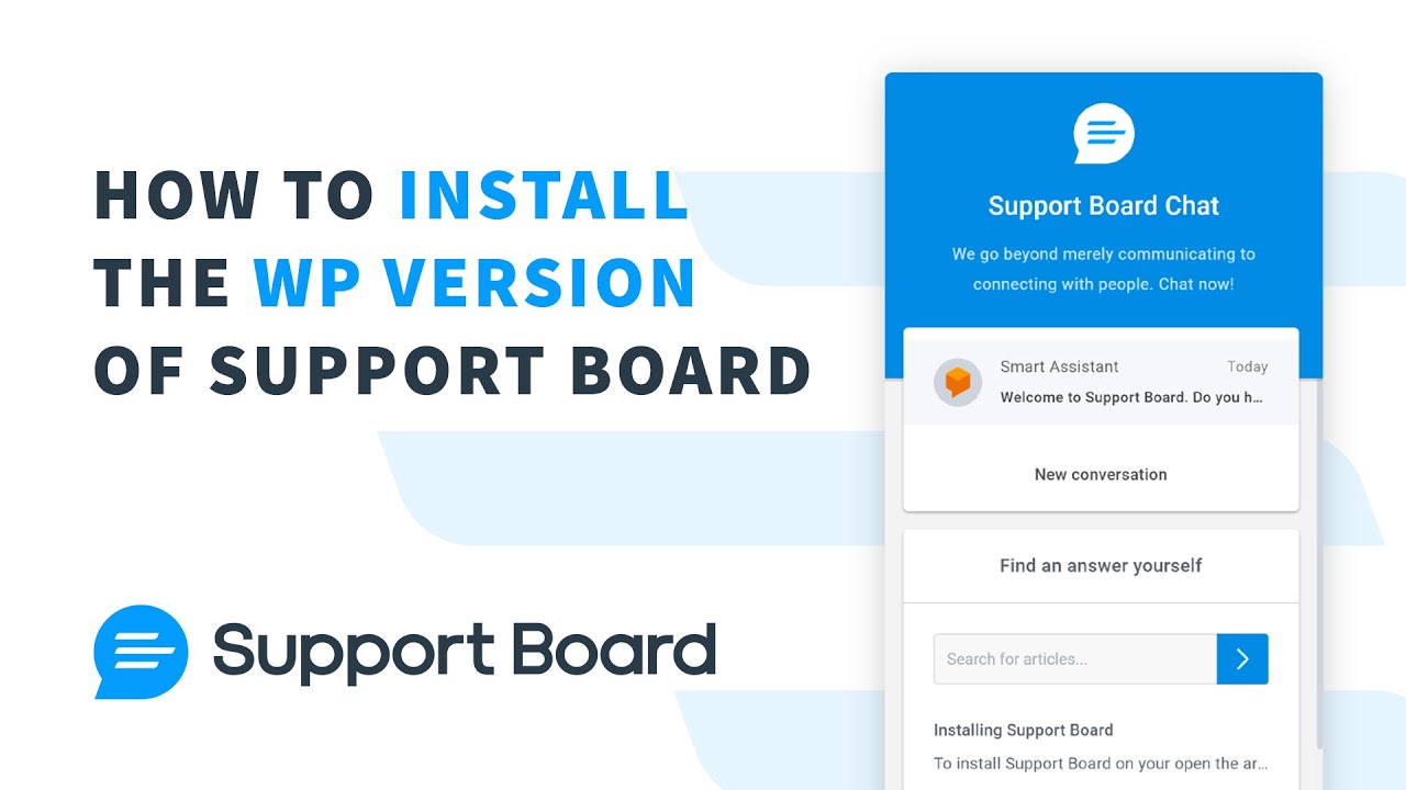 Installing Support Board | WordPress version