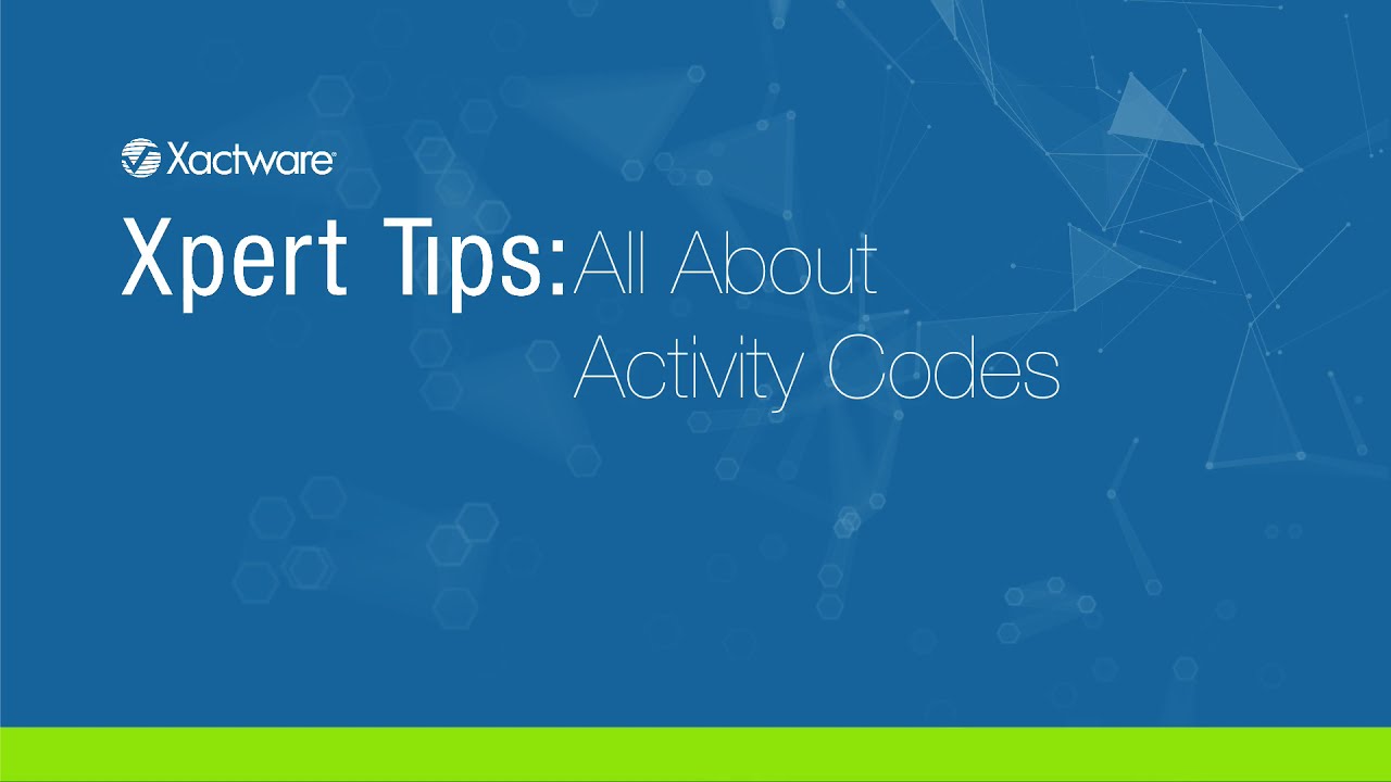 Xactimate Xpert Tip: All About Xactimate Activity Codes