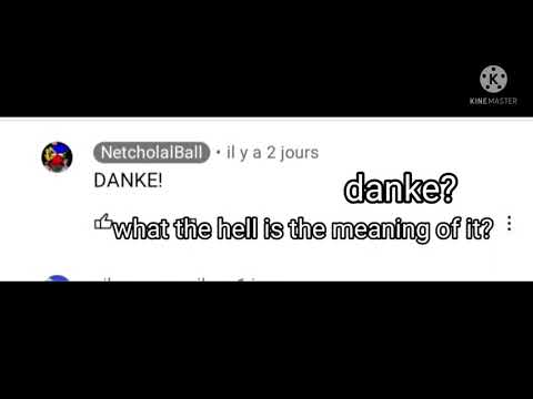 what is the meaning of (danke)?