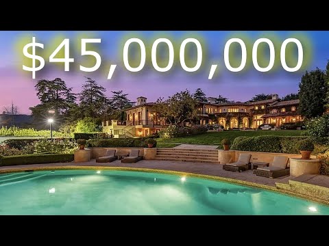 Inside a $45,000,000 Florentine Villa Inspired Luxury Estate in Pacific Palisades California!