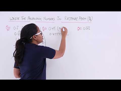 Number System - Convert Decimal numbers into Rational Numbers