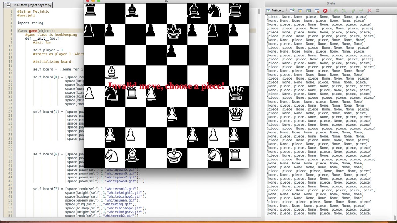 15-112 Term Project - Python Chess