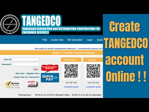 TANGEDCO New User Registration || TNEB account sign up || TNEB bill payment
