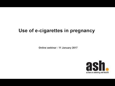 Use of electronic cigarettes in pregnancy